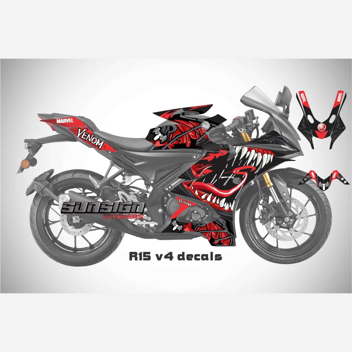 BLACK VENOM - SunSign Sticker