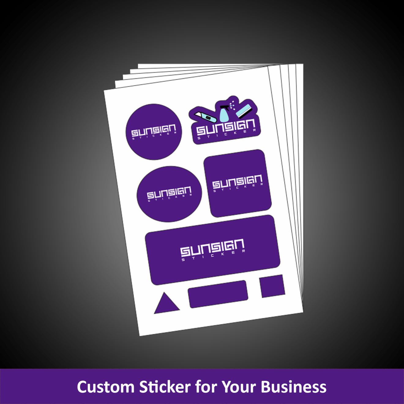Custom Contour-Cut Stickers: Perfect for Branding - SunSign Sticker
