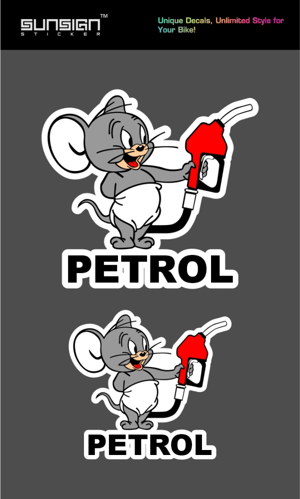 Jerry Petrol Cap Sticker for Cars – SunSign Sticker